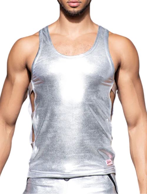 Metallic Tank - Silver – Stroked Ego
