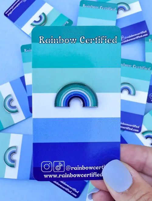 Mlm Rainbow Pin – Stroked Ego