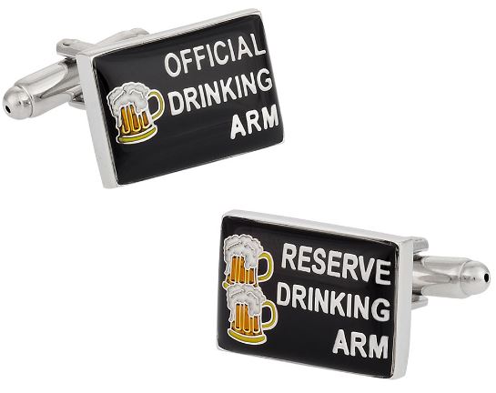 Drinking Arm Cufflinks – Stroked Ego